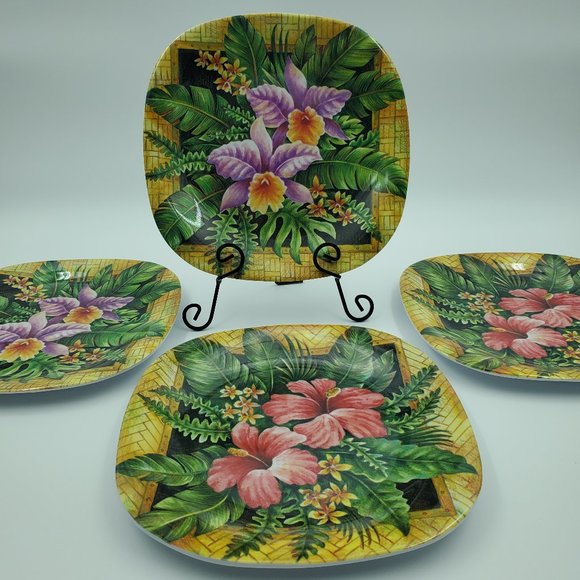 Merritt | Dining | Merritt Melamine Floral Lunch Plates | Poshmark
